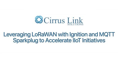 Ignition Mqtt Sparkplug Lorawan Inductive Automation