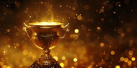 A Radiant Gold Trophy With Light Shining On It Emphasizing Its Value As
