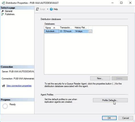 Vault Recommended Sql Merge Agent Profile Settings For High Latency Connection Between