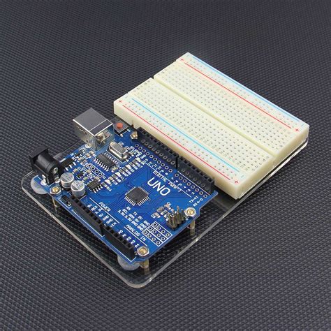acrylic experimental platform for arduino uno r3 board fixation