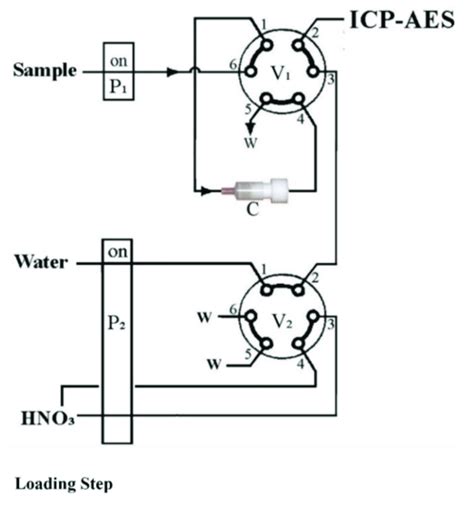 Schematic Diagram Of The On Line Column Preconcentration Manifold For Download Scientific