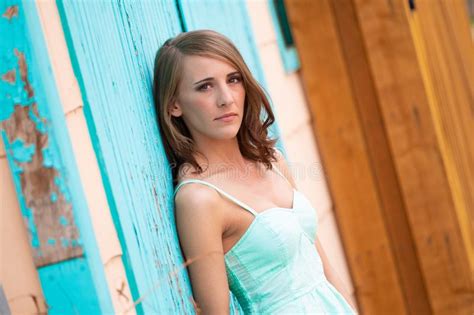 Pretty Blonde Girl Woman Stock Image Image Of Casual