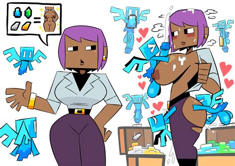 Rule 34 6boys 6boys Allay Minecraft Before And After Dark Skinned