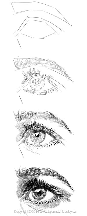 2 Nemám čas — Tajemství Kresby Eye Drawing Sketches Eye Drawing
