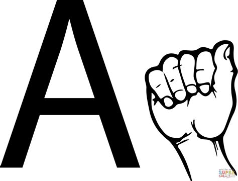 Sign Language A Letter A In Asl Letter A With Fingers Asl Alphabet