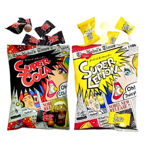 Bala Azeda Super Lemon Limão Nobel Ou Super Cola 40g 8 Unidades