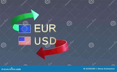 Gold Plated Eur And Usd Symbols Along With The Usa And Eu Flags