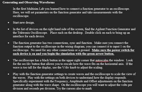 Solved In The First Multisim Lab You Learned How To Connect