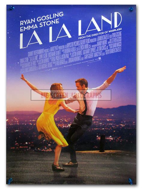La La Land One Sheet Poster V2 Big Screen Autographs