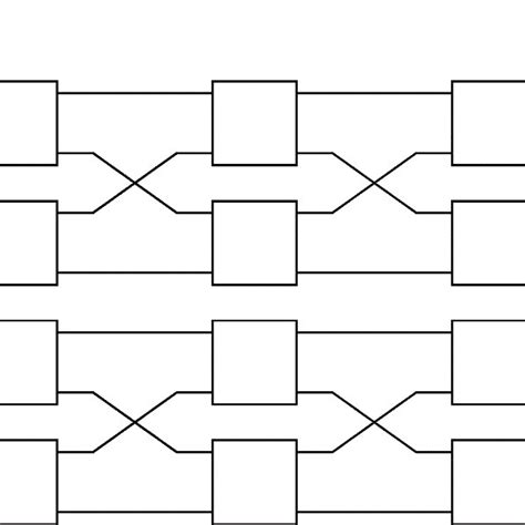 Beneš Network Which Is Known As 2n − 1 Stage Rearrangeable Network Download Scientific Diagram