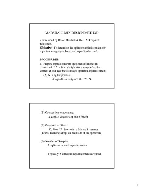 Marshall Mix Design Method Pdf Viscosity Applied And Interdisciplinary Physics