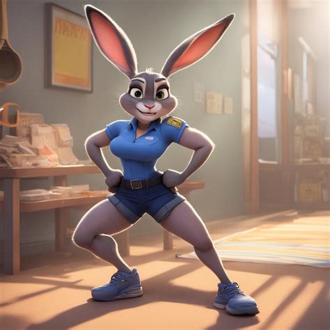Muscle Judy Hopps By Inflationvideo On Deviantart