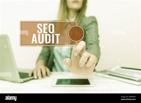 Writing Displaying Text Seo Audit Conceptual Photo Search Engine Optimization Validating And