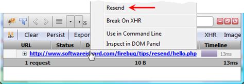 Firebug Tip Resend Request Software Is Hard