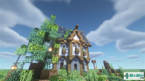 Карта Средневековый дом в стиле фэнтези Скачать карту Майнкрафт