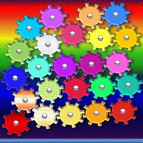 Jigsaw Puzzle 100 Pieces Colour Cogs Jigidi