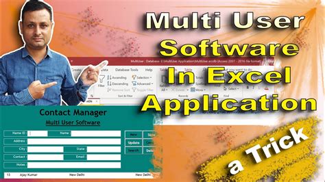 Multi User Data Entry Software In Excel Pt3 Advance Vba Excel Excel Application Youtube