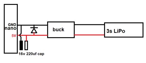 diode placement for protecting arduino from battery flyback r arduino