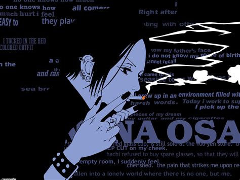 Nana Hd Wallpaper Of An Anime Icon With A Smoking Aesthetic