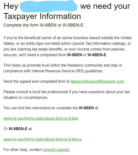 Як заповнити форму W 8ben або W 8ben E Upwork Спільнота Українських Фрилансерів