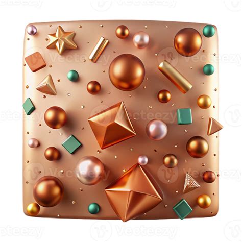 Serene Abstract Copper Texture Seamless Tileable Pattern Isolated For