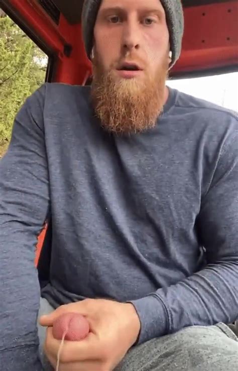 Ginger Tradie Jerking And Cumming In His Work Rig