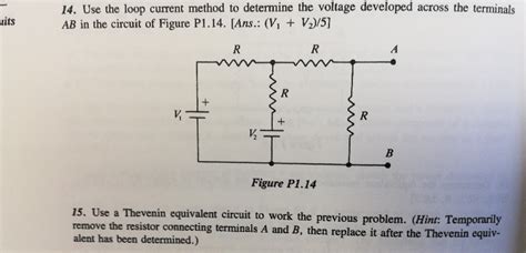 Solved Use The Loop Current Method To Determine The Chegg Com