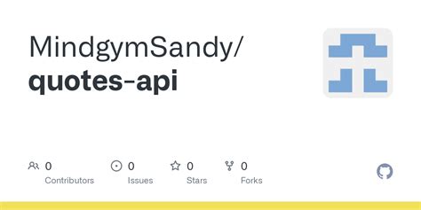 GitHub MindgymSandy Quotes Api