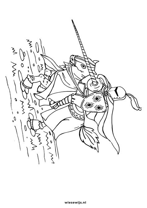 Kleurplaat Middeleeuwen Wiesewijs