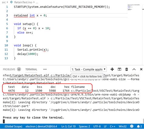 Issue Retained Keyword Not Recognized In Particle Workbench Particle Workbench Particle
