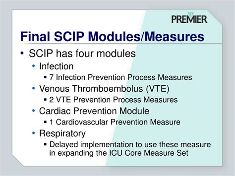 Ppt Scip Surgical Care Improvement Project A National Quality Partnership Summary And Measures