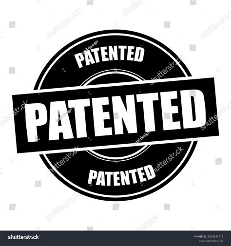 Patented Stamp Sign Symbol Vector Flat Stock Vector Royalty Free 2579141779 Shutterstock