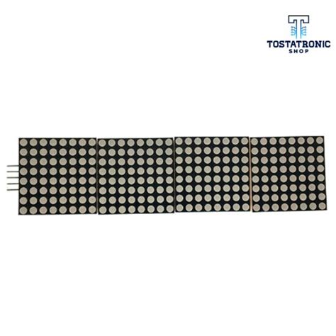 Modulo De 4 Matrices LED 88 MAX7219 Verde Tostatronic