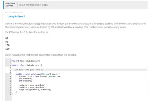 Solved Jump To Level Define The Method OutputVals That Chegg