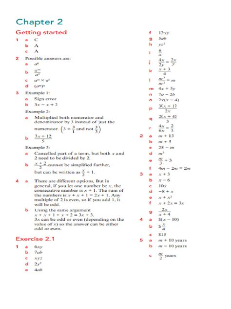 Chapter 2 Answer Key Pdf
