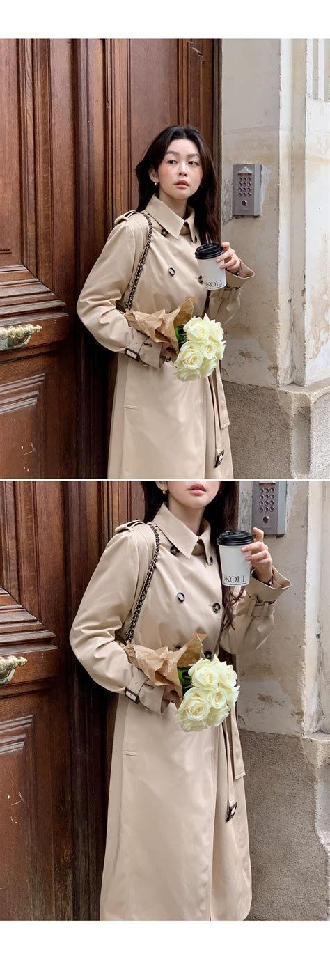 시즌특가🤎완판대란템누적판매1만장 Made Be Label 프리미엄 클래식 트렌치코트가을간절기데일리코트긴팔롱코트가을코트간절기코트데일리룩데이트룩하객룩