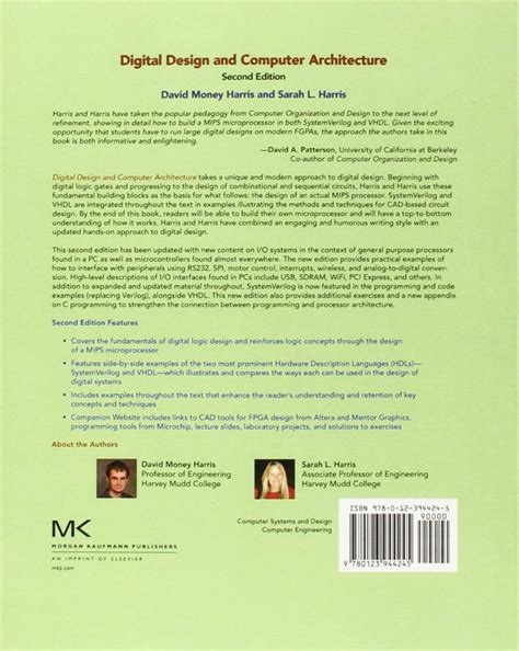Digital Design And Computer Architecture 2nd Edition David Harris And Sarah Harris