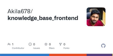Github Akila678knowledgebasefrontend