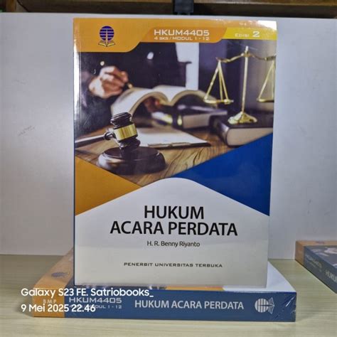 Jual Hukum Acara Perdata Edisi 2 H R Benny Riyanto Penerbit Universitas Terbuka Ut 2023