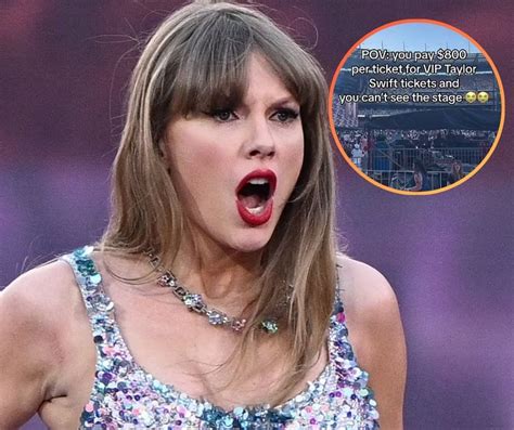 Taylor Swift Fan Pays More Than 800 For Vip Tickets Only To Get An Obstructed View Of The Stage