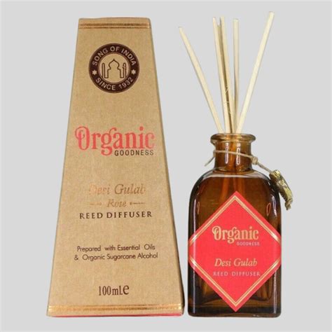 Organic Reed Diffuser 100ml Rose Desi Gulab Sunshine Ayurveda