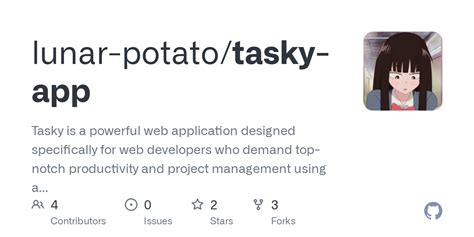 Github Lunar Potatotasky App Tasky Is A Powerful Web Application Designed Specifically For