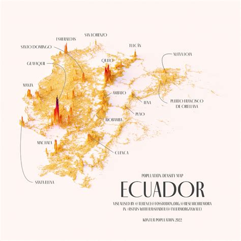 Densidad De Población De Ecuador 2022 Mapas Milhaud
