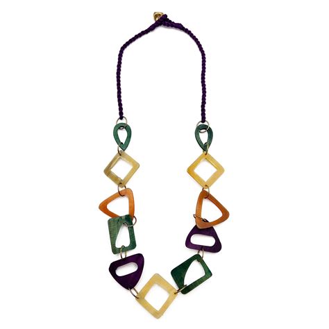 Omala Bold And Brash Collection Necklace Mixed Abstract Shapes Anju