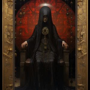 Pythia Oracle Of Delphi Art Print Dark Gothic Greek Mythology Poster