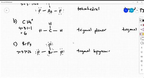 Solved Draw The Lewis Structure For Each Of The Following Molecules Or Ions And Predict Their