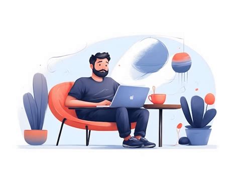 Premium Photo Man Computer Programmer Working At A Computer