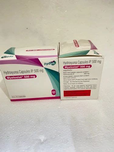 Hydroxyurea Capsules Ip 500mg At ₹ 95stripe Hydroxyurea Capsules In