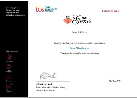 Saurabh Kalkate On Linkedin Elevatewings Wings Tcsdigital Tcs Grateful Learningeveryday