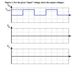 Solved Figure 1 For The Given Input Voltage Draw The Chegg Com